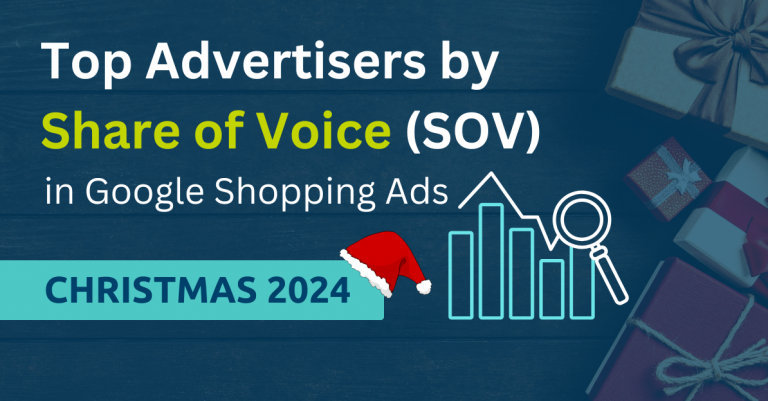 Top Advertisers by SOV in Google Shopping Ads for Christmas 2024